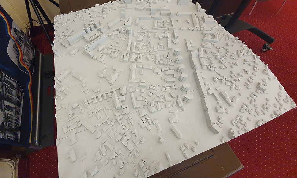 Macheta orașului este aproape gata: primele imagini cu zona centrală ...