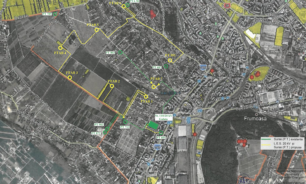 HARTĂ În ce zone din Galata va fi extinsă rețeaua electrică: cel puțin ...