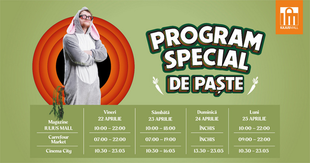 Program special de Paște la Palas și Iulius Mall » Apix.ro