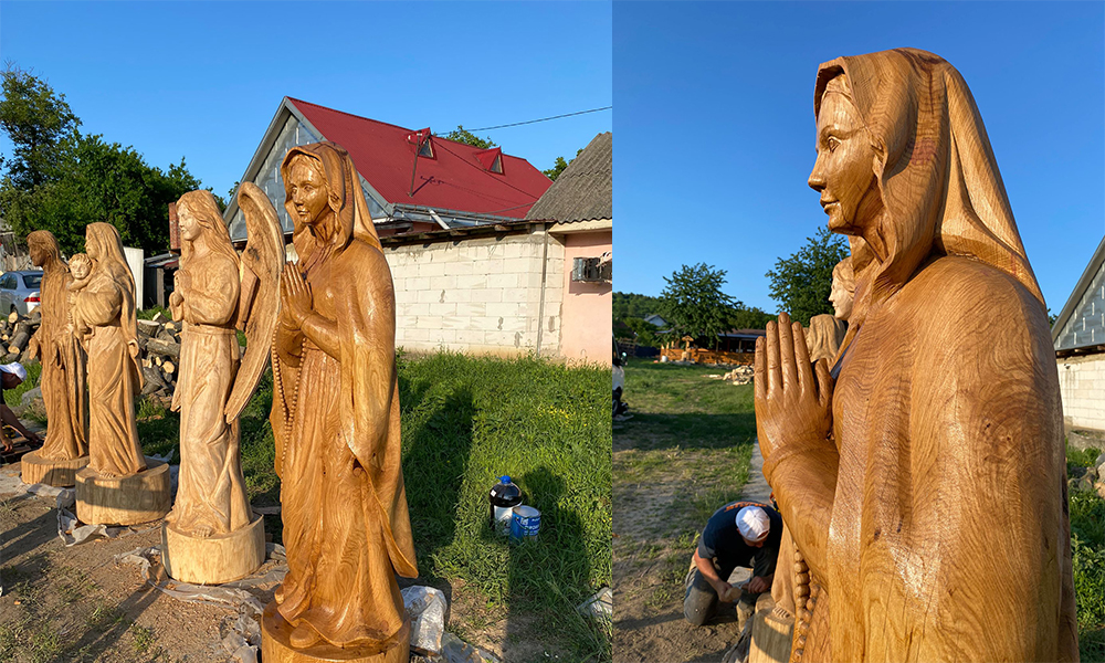 Dobrovăț: statui sculptate în lemn vor fi amplasate la intrarea în ...